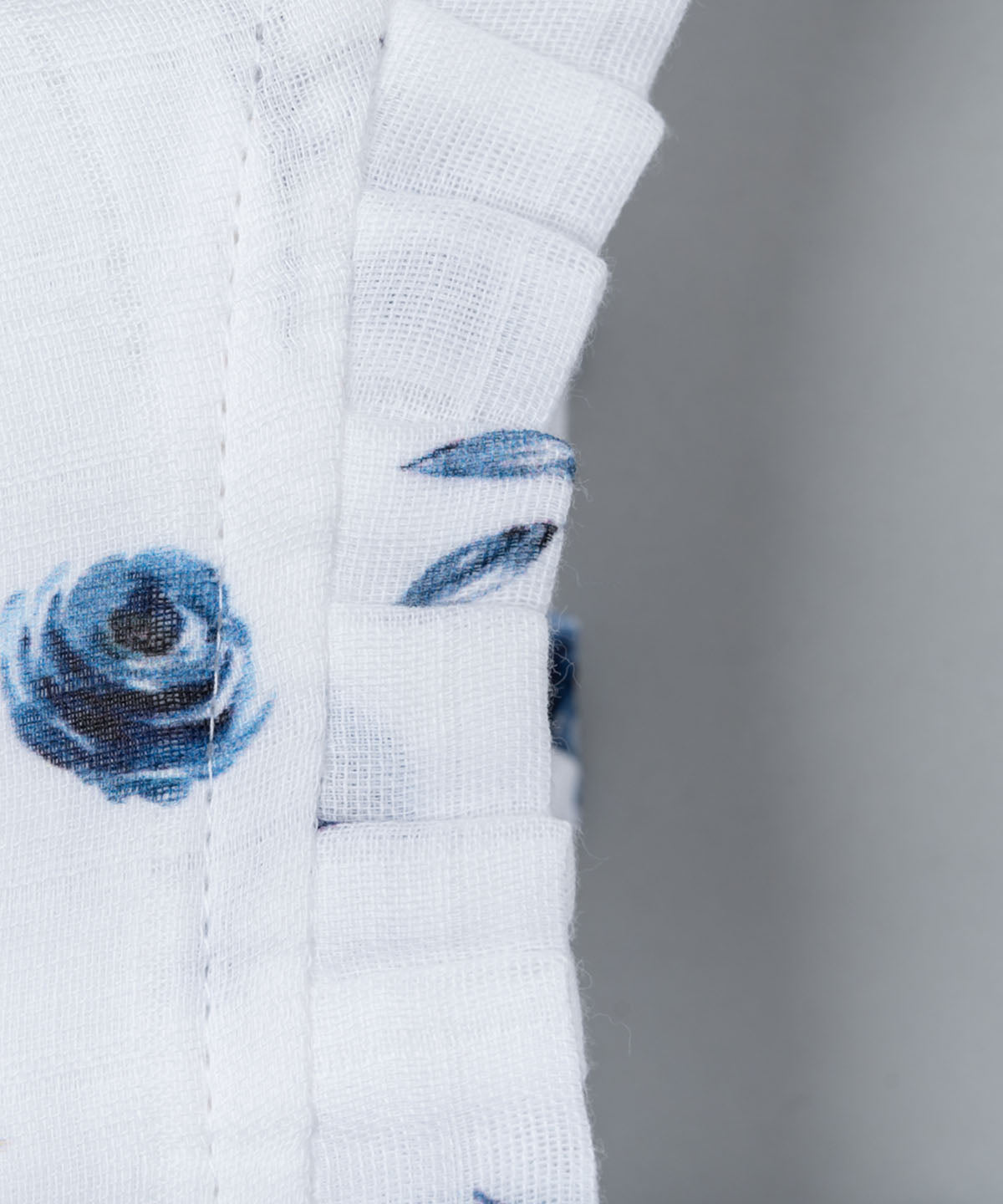 Muslin Cap Blue Rose | Kiddie Bunch